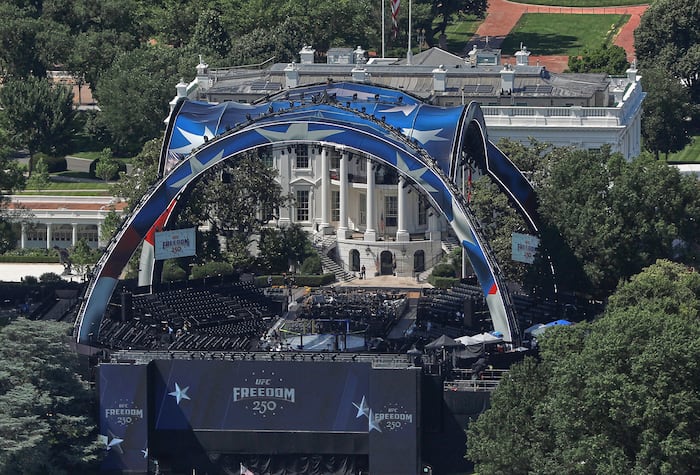 The Latest: Trump celebrates his 80th birthday with Iran deal and UFC ...