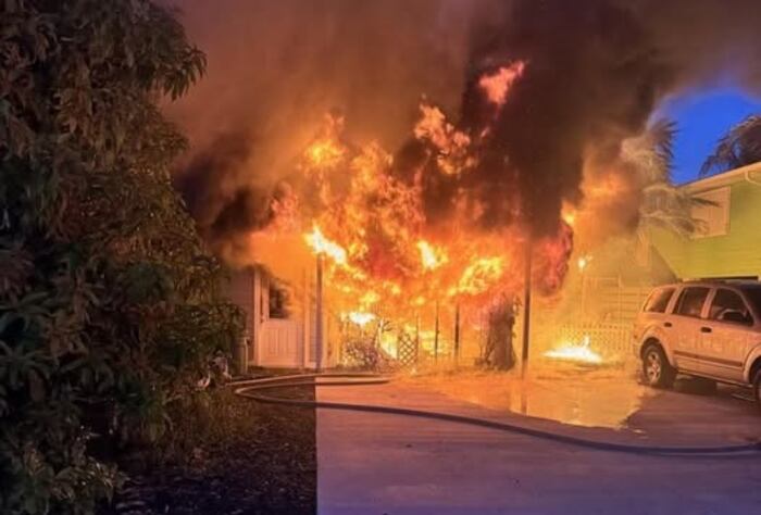 Large fire causes extensive damage to Florida Keys home