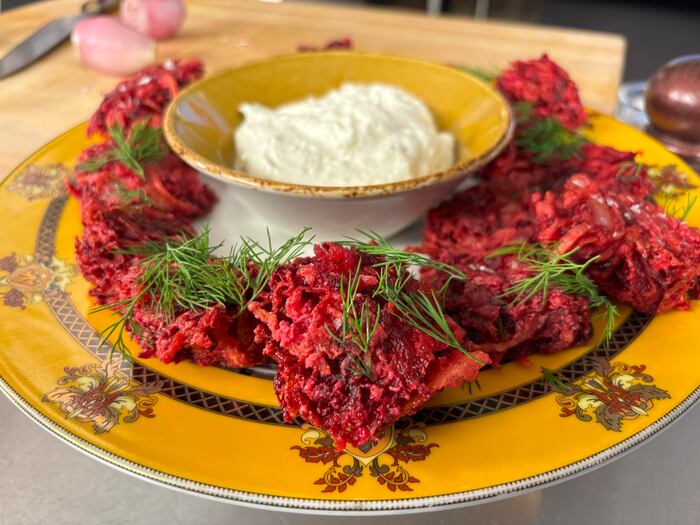 Beet Latkes