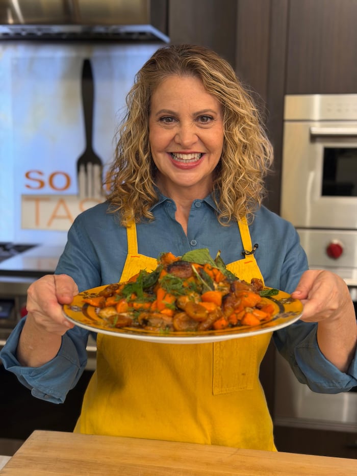 Roast Chicken Thighs with Apricots