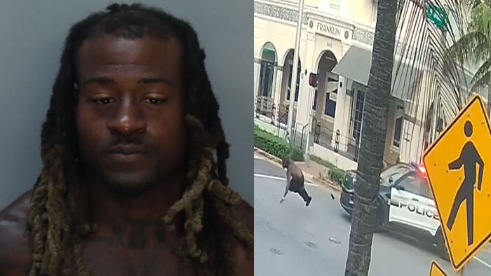 Graphic video shows police car hitting suspect on the run in South Beach