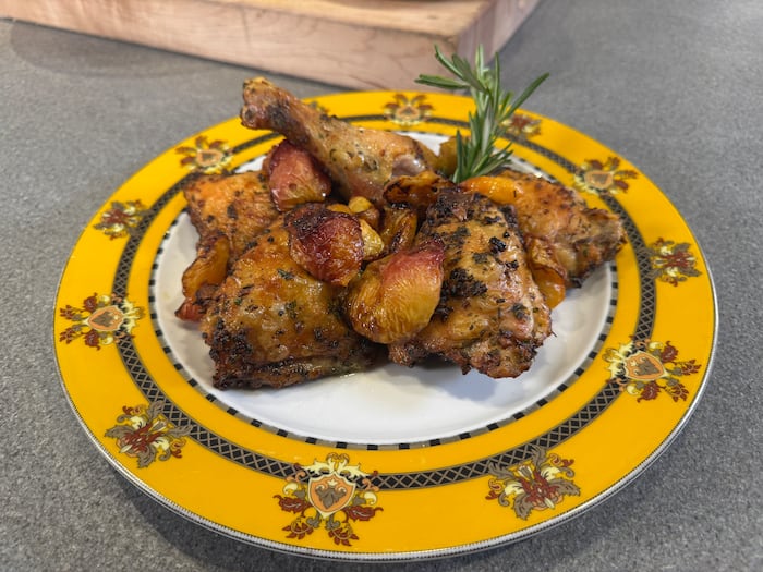 Roast Chicken with Stoner Fruit