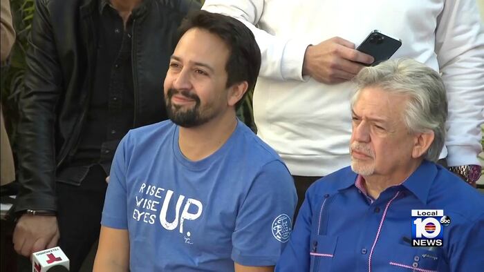 Lin-Manuel Miranda endorses Florida Sen. Annette Taddeo in Coral Gables