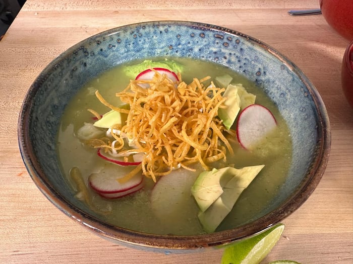 Green Pozole with Chicken