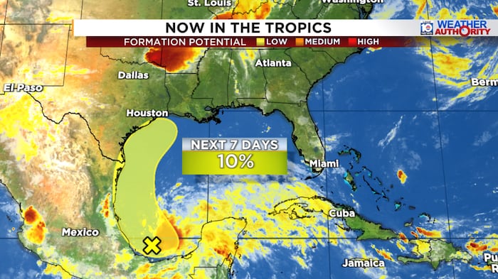 Monitoring the northern Gulf into next week