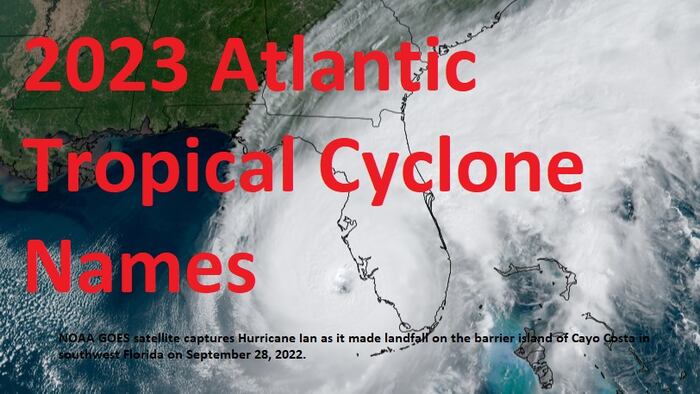 From Arlene to Whitney, check out 2023 hurricane season names